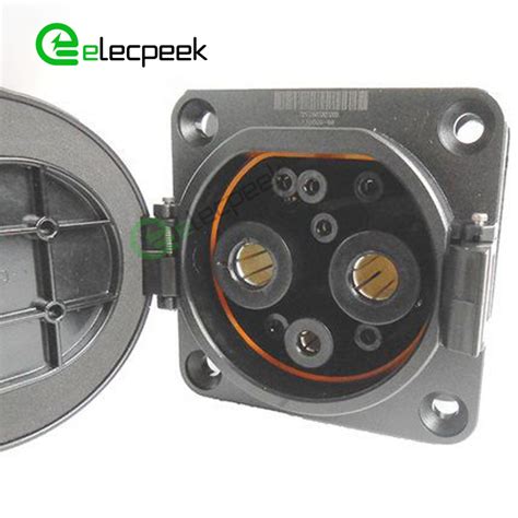 Gbt Standards Dc Single Phase 250a 750v Ev High Voltage Connector
