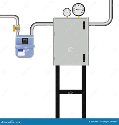 Gas Equipment Pipelinegas Pipeline Vector Graphics Stock Vector