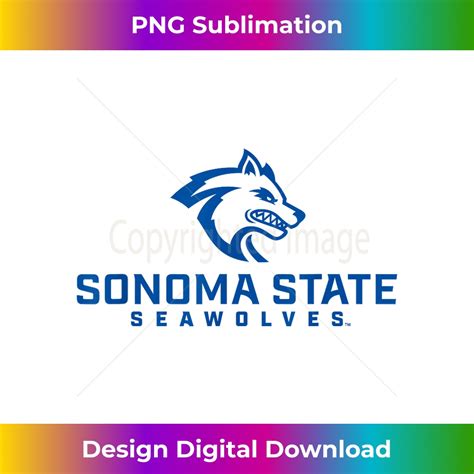 Sonoma State University Seawolves Stacked Seawolf Logo Art Inspire