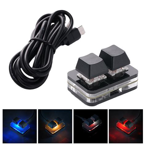 Macro Programming Keyboard Rgb Custom 2 Keys Keyboard Mini Copy And Paste Keyboard For Photoshop