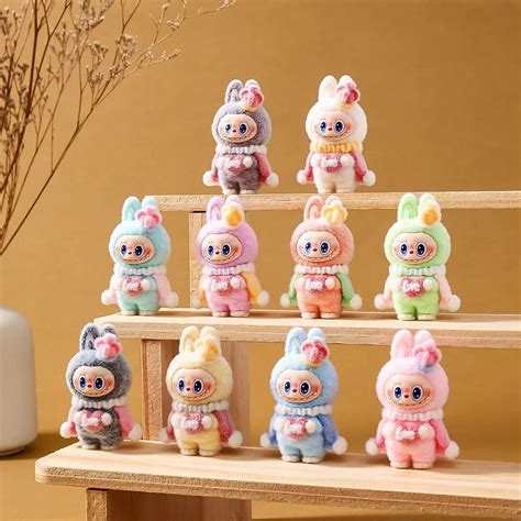 Flocked Labu King Cute Doll 10pcsset （no Hole） Beadable Cat