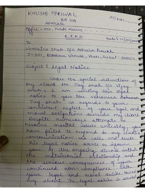 A020 Divorce Notice Pdf