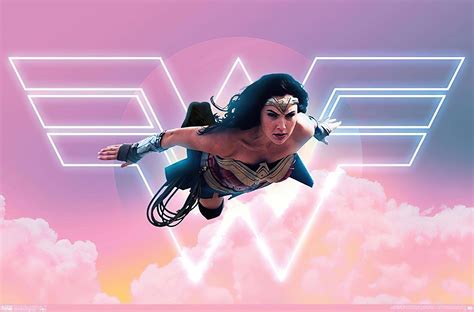 Wonder Woman Original Art Pink