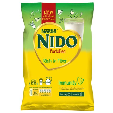 Nestle Nido Fortified Milk Powder Rich In Fiber Pouch 2250 G Online At