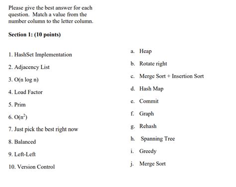 Solved Please Give The Best Answer For Each Question Match Chegg Com