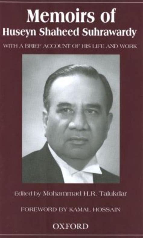 Memoirs Of Huseyn Shaheed Suhrawardy 9780195477221 Talukdar Boeken