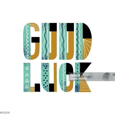 행운을 빌어 요 레터링 타이포그래피 손으로 그린 영감 인용 동기 부여 따옴표 벡터 그림입니다 인사말 카드 포스터 로고 배지 아이콘 배너 태그용 템플릿 개념과 주제에 대한