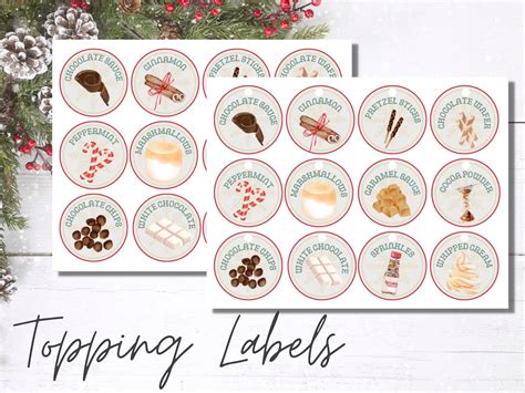 Hot Cocoa Bar Printables Etsy
