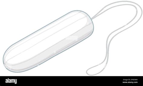 The Tampon Essential Womens Hygiene Product Illustration Stock Vector Image And Art Alamy