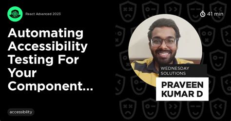 Automating Accessibility Testing For Your Component Library By Praveen