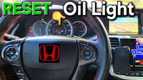 Honda Accord Oil Light Life Reset To 100 20132014201520162017 Cr V Odyssey Pilot