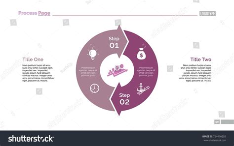 Circle Arrow Diagram Slide Template Stock Vector Royalty Free Shutterstock