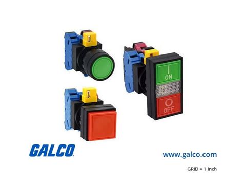 HW B M F W INTL START IDEC Pushbutton Non Illuminated