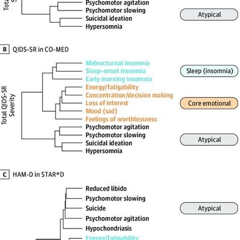 data driven decomposition of depressive checklists using hierarchical