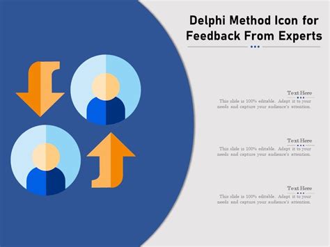 Delphi Method Icon For Feedback From Experts Powerpoint Presentation