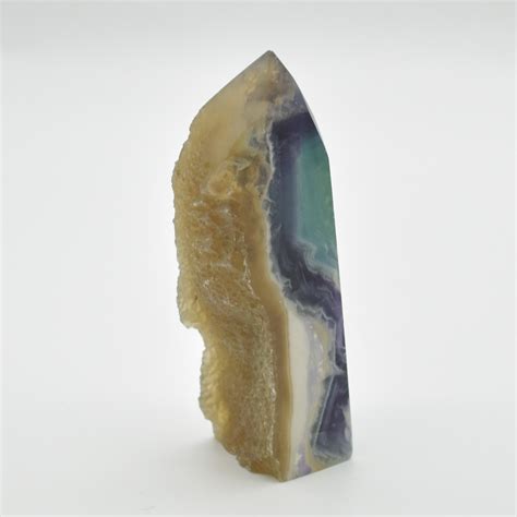 Rainbow Fluorite Freeform Slice 160 Grams 007 Calder Crystals