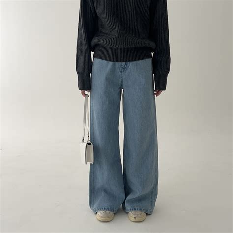 니어웨어 단독 롱노멀ver🎁 언유즈얼리 포유 와이드 부츠컷 팬츠 4color 아이보리팬츠블랙팬츠연청데님생지데님xl세미와이드부츠컷와이드팬츠