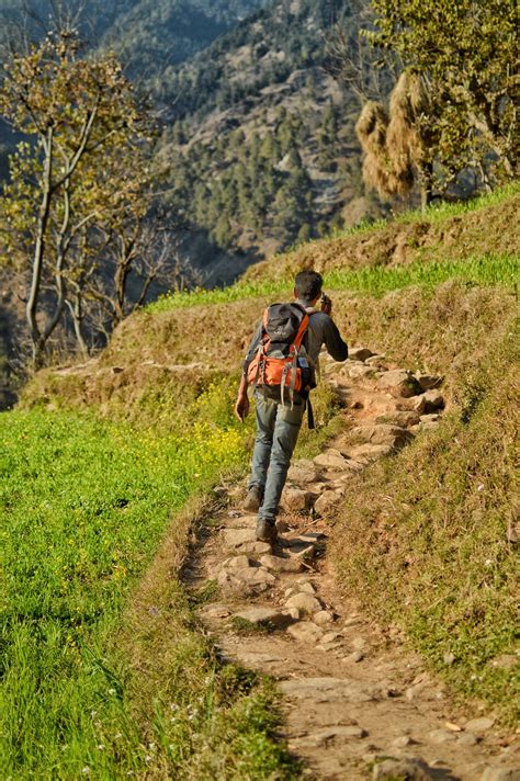 Boy Trekking In The Hills Pixahive