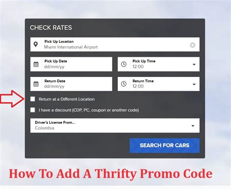 Codice Promozionale Thrifty ⇒ Sconto Del 15 A Luglio 2026