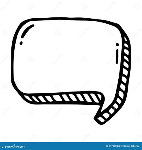 Rectangular Doodle Line Art Frame Vector 118321372