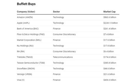 Las 12 Mejores Acciones De Warren Buffett Para Comprar Y Mantener En 2023 Infobae