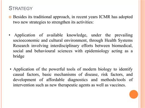 Indian Council Of Medical Research Icmr Pptx