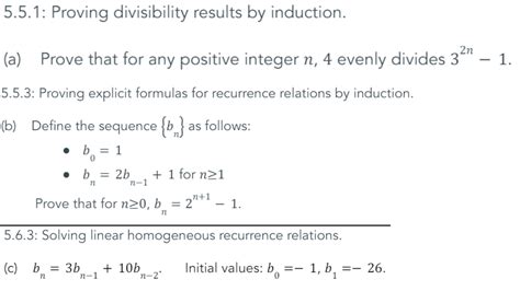 Solved 551 Proving Divisibility Results By Inductiona