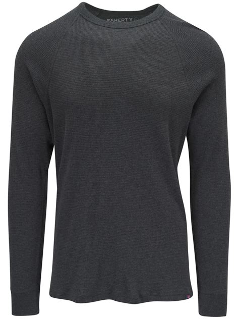 Faherty Waffle Crew T Shirt Grey Farfetch Uk