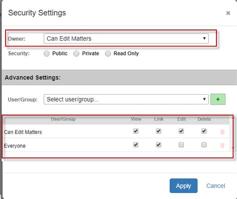 making items read only restricting edit or other permissions centerbase
