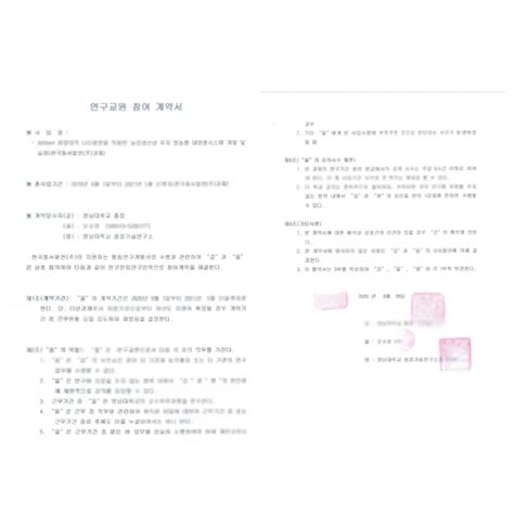 대학교 계약서 번역 안중번역 영어 일어 중국어 외 다수 언어 가능 숨고 숨은고수