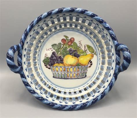 Tichelaar Fruitmand Mand Aardewerk Veilingagenda