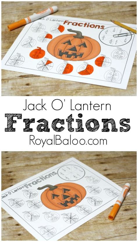 Printable Pumpkin Pie Fraction Activity Artofit