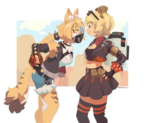 Burnice White And Pulchra Zenless Zone Zero Drawn By Mangedugruau Danbooru