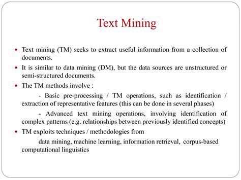 text data mining1 pptx databases computer software and applications
