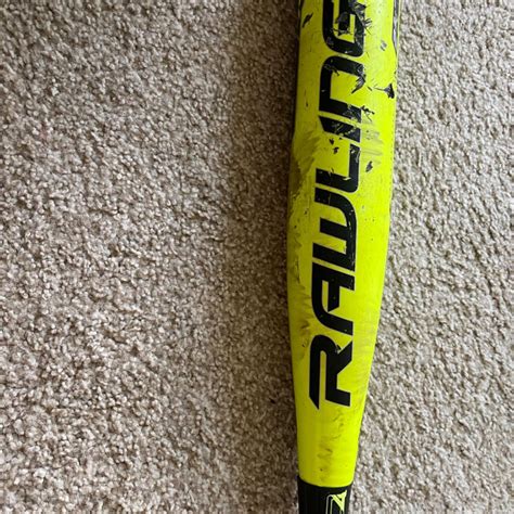 Yellow Rawlings Baseball Bat Used But In Good Depop