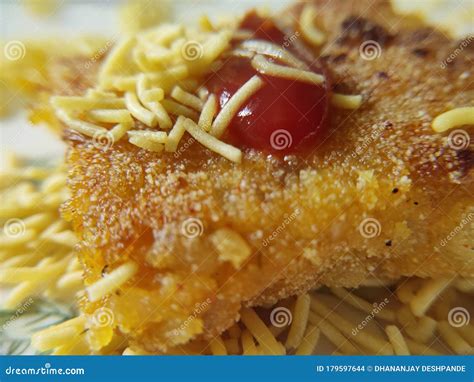 Indian Receipe Veg Cutlet Cutlet Dish With Simple Decoration Photo Of