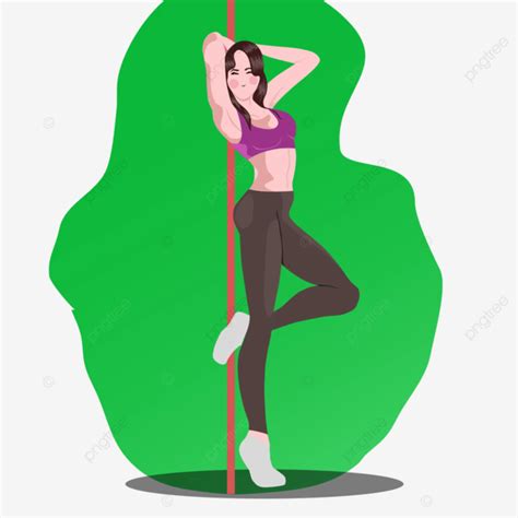 Girl Aerobics Fitness Trainer Vector Aerobics Icon Fitness Banner Health Png And Vector With