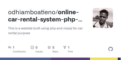 Github Odhiamboatienoonline Car Rental System Php Mysql This Is A