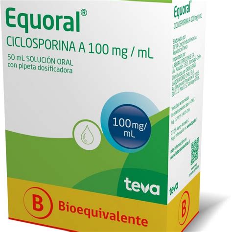 Equoral Ciclosporina 100 Mg Ml Jarabe 50 Ml