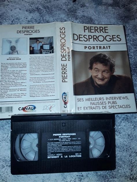 Rare Vhs Pierre Desproges Portrait Eur 10 00 Picclick Fr