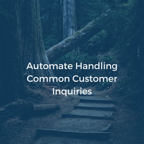 automate handling common customer inquiries