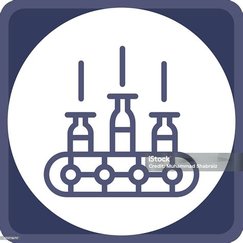 Assembly Line Line Circle Corner Stock Illustration Download Image