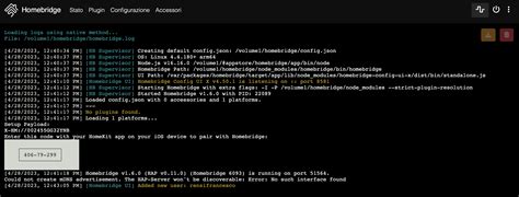 Homebridge On Dsm7 Synology Not Running In The Ui Home Bridge Is