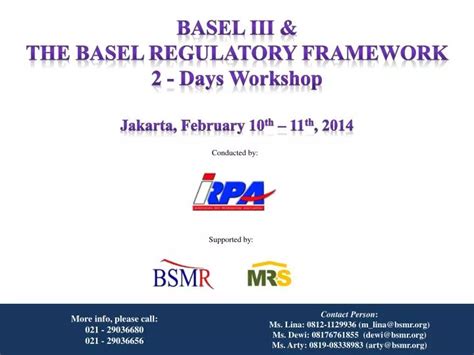 PPT Basel III The Basel Regulatory Framework Days Workshop PowerPoint Presentation ID