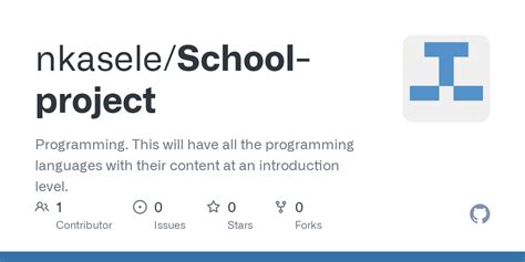 github nkasele school project programming this will have all the