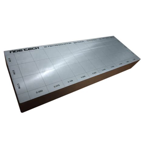 Aws Resolution Reference Test Block Alloy Steel Aws Ultrasonic