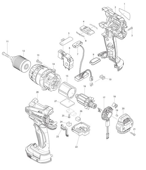Makita DHP458 Spares - Makita Spares .com | Free UK delivery
