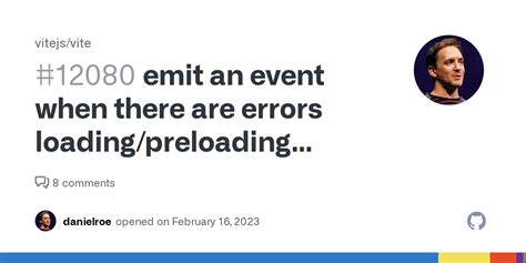 Emit An Event When There Are Errors Loadingpreloading Chunks · Issue