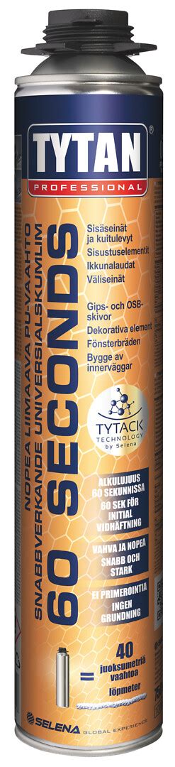 Etra Oy - TYTAN 60 Seconds Glue gun foam
