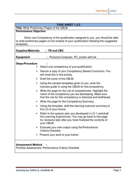 Lilia Task Sheet 1 3 2 Pdf Cognition Learning